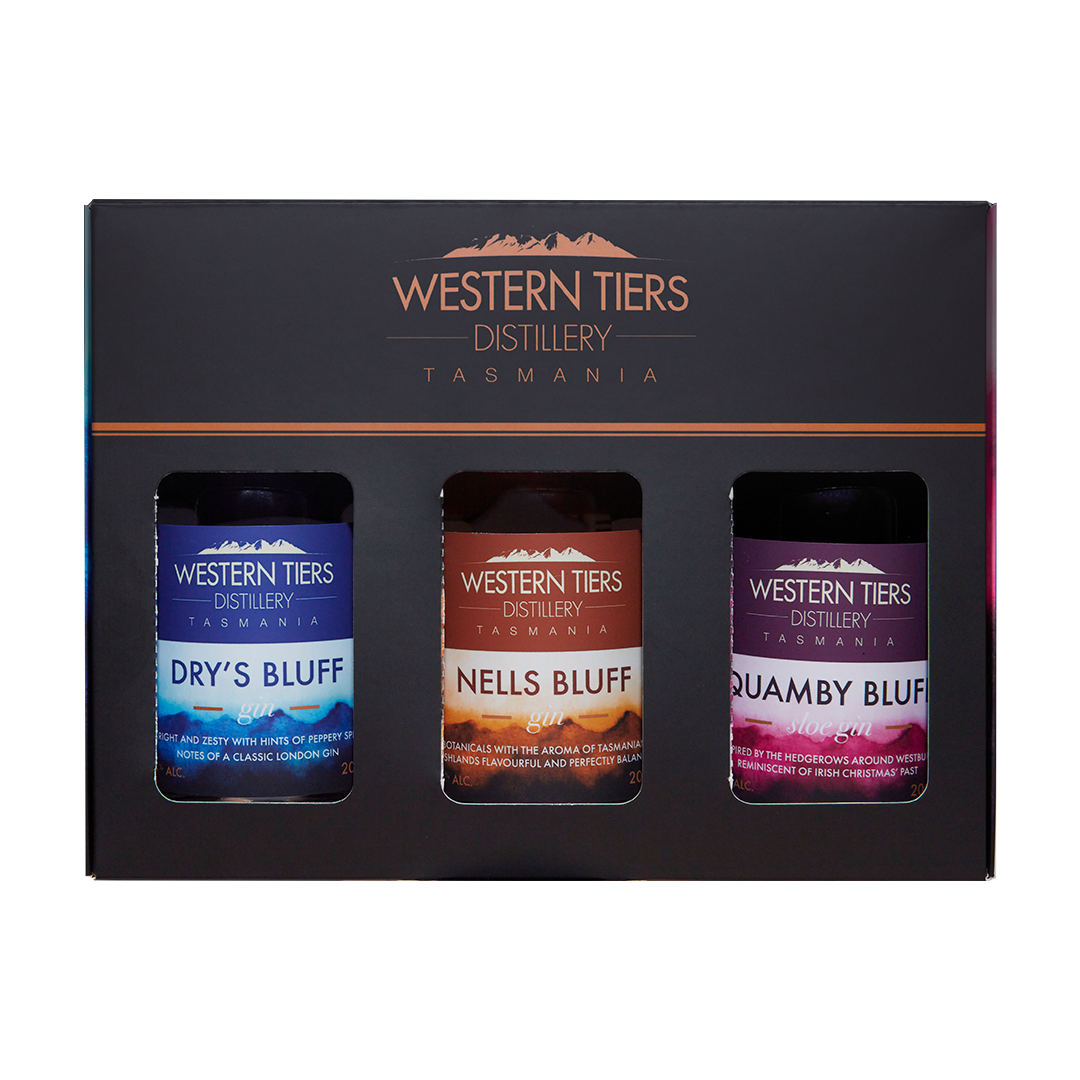 The Bluffs Tasmanian Gin Gift Pack – Western Tiers Distillery